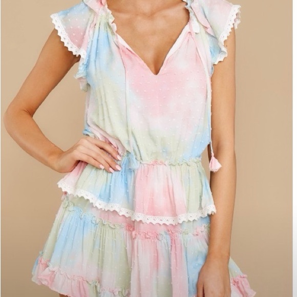 Skylar + Madison | Dresses | Skylar Madison Tie Dye Ruffle Dress | Poshmark
